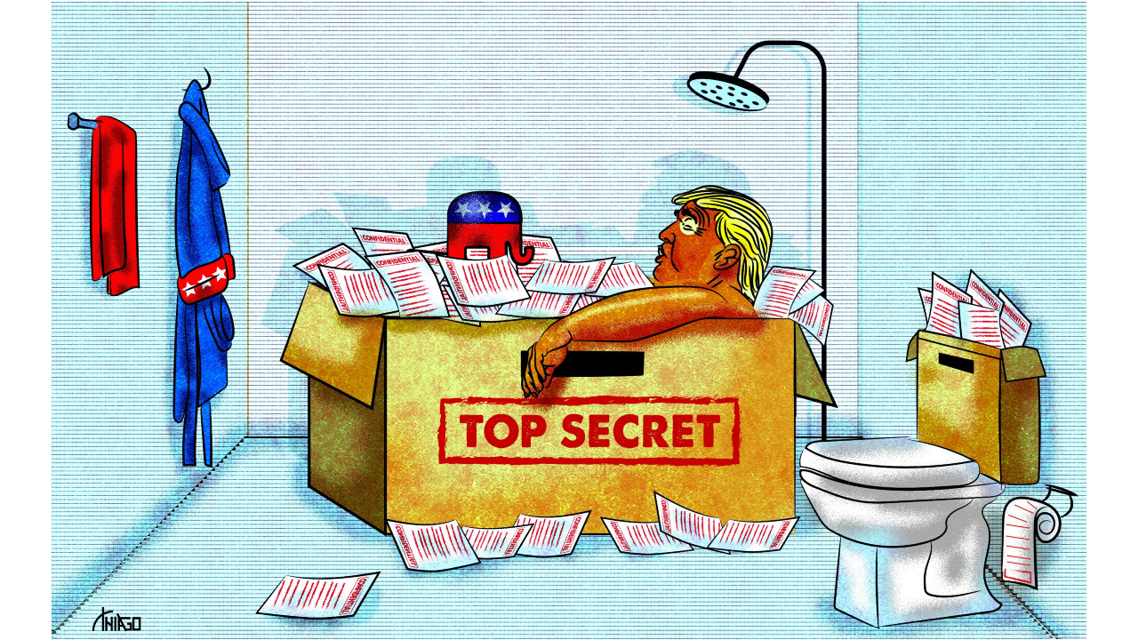 L'actu en dessin : Donald Trump plaide non coupable dans une affaire où tout l'accable